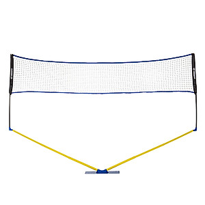 Triumph Sports Multi-Sport Versatile Combo Outdoor Game Net Set Includes Volleyball, Badminton, and Pickleball, Blue (35-7510-2)