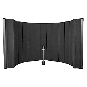 Rockville Large Studio Mic Isolation Shield Vocal Recording Booth (ROCKSHIELD 4)