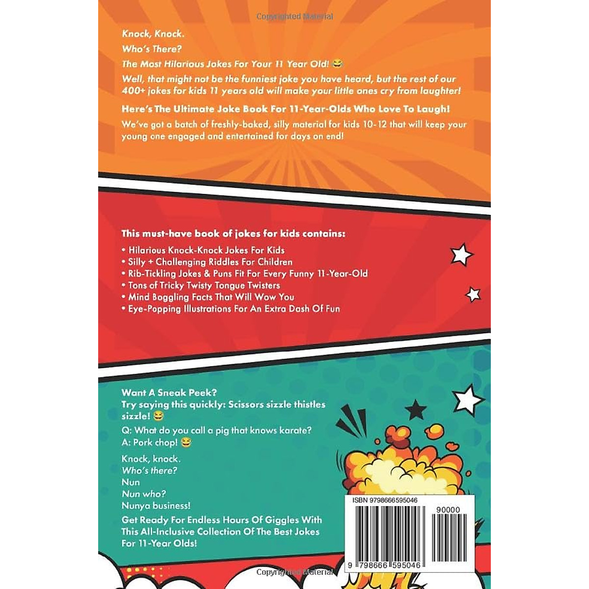 Hilarious Jokes For 11 Year Old Kids: An Awesome LOL Gag Book For Tween Boys and Girls Filled With Tons of Tongue Twisters, Rib Ticklers, Side Splitters, and Knock Knocks