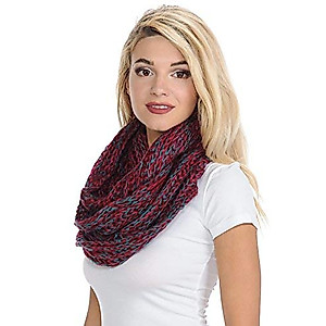 BASICO Adult Chunky Scarf for Women Circle Loop Infinity Scarves for Woman (Autumn)