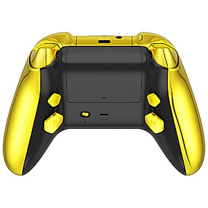 HEXGAMING ADVANCE Wireless Controller for Xbox Series X & S, for Xbox One, and for Windows 7/8/10-4 Remappable Back Buttons - Hair Triggers - Interchangeable Thumbsticks - Weeds Gold