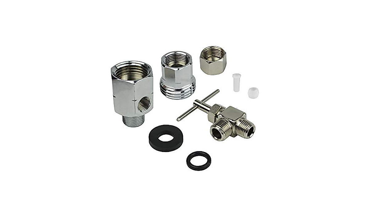 APEC Water Systems Water Feed Adapter 1/2 & 3/8 Inch for RO Systems