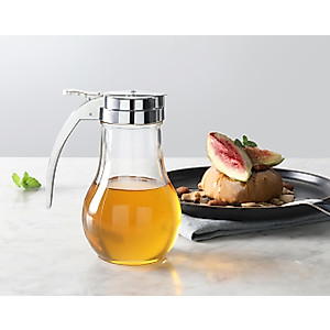 New Star Foodservice 22490 Syrup Dispenser with Chrome Plated Zinc Alloy Top, 14-Ounce, Set of 12