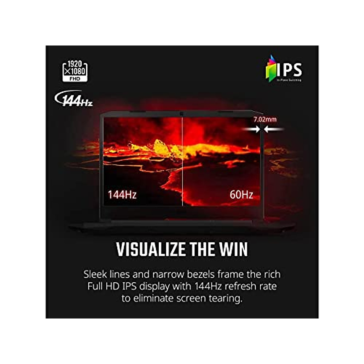 acer Nitro 5 AN515 15.6" FHD 144Hz IPS Premium Gaming Laptop, Intel Quad-Core i5-10300H, 16GB RAM, 512GB PCIe SSD, NVIDIA GeForce RTX 3050 4GB, Backlit Keyboard, Windows 10 Pro + HDMI Cable, Black