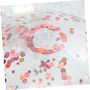 BESTOYARD 1 Set Inflatable Beach Ball Pool Ball Beach Pool Toys Ball inflator Summer Toys Beach Balls in Bulk Beach Toy Inflatable Glitter Ball Water Inflatable Ball Funny Beach Ball