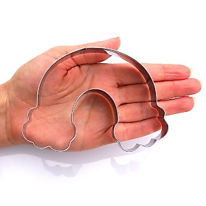 Rainbow Cloud Cookie Cutter, Premium Food-Grade Stainless Steel, Dishwasher Safe