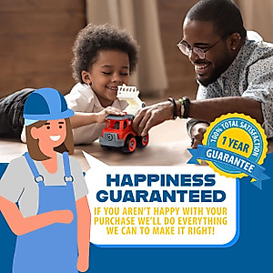 Flybar Power Gearz Take Apart Toy with Screwdriver and Screws- 3 Pack Truck Set for Boys and Girls- Fire Truck, Construction Truck, Garbage Truck- Vehicle Set - Building Toys for Kids Ages 3-5