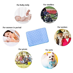Topwon Quilted Changing Pad Waterproof, Crib Mattress Pad Liner,Comfy and Soft Foldable Mattresses 23'' x 31'' Protection for Kids, Adults, Elderly | Liquid, Urine, Accidents (Pack of 1)