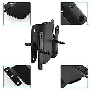 Sectional Couch Metal Connectors,4 Pcs Universal Sofa Interlocking Furniture Connector,Sectional Sofa Fastener Software Bracket with Screws for Loveseat, Recliner, Chair or Chaise Lounge (Black)