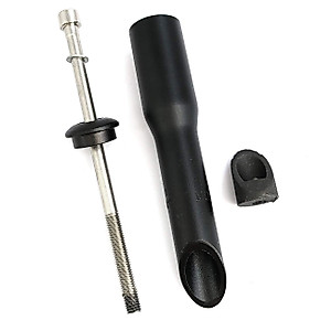 LQ Industrial Bike Fork Stem Extender 22.2mm/0.87inch Black Aluminum Alloy Road Mountain Bike Bicycle Stem Riser Adapter for 1 1/8" Threadless Steerer Tubes