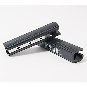 Slitit Plastic Package Opener, 2-PACK – Cutter Tool for Safe and Fast Opening of Blister Packs, Clamshell Packages and Sealed Plastic Packaging. Unbreakable. (Black)