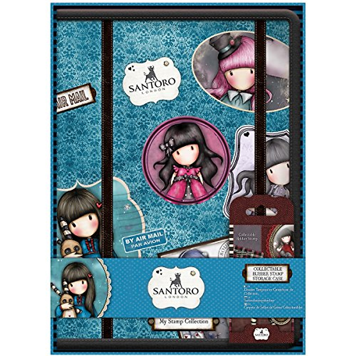 docrafts GOR907300 Santoro Stamp Storage Case, 10 x 22.5 x 32.5 cm, Multi-Colour