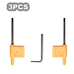 Diraeen 35Pcs Tungsten Carbide Cutters Inserts Set,Lathe Tools for Wood Lathe Turning Tools,Supplied with Screws and Screwdriver