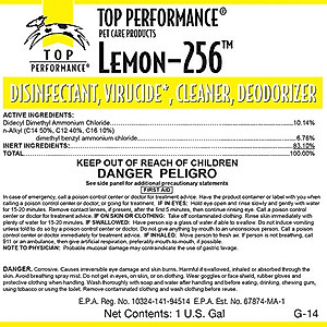 Top Performance 256 Multi-Purpose Concentrated Disinfectant, Detergent, and Deodorant