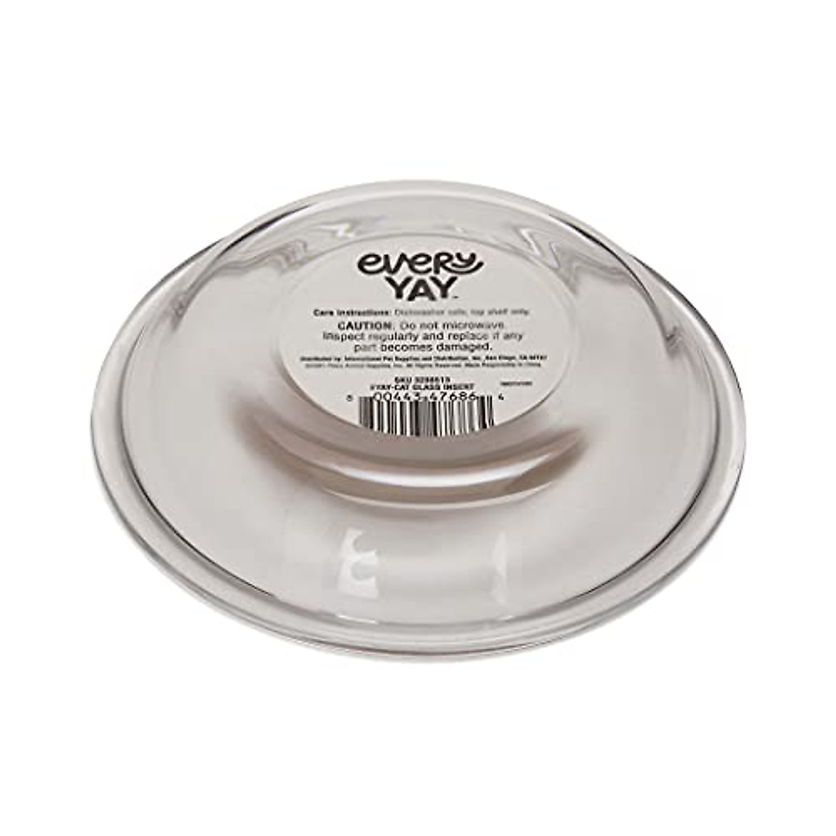 EveryYay Dining in Glass Insert Cat Bowl