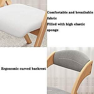 ZRAGEK Folding Chairs with Padded Seats,Home Comfortable Dining Chair Learning Chair, Single Comfortable Backrest Lounge Chair On The Balcony, Portable, Bearing 100kg