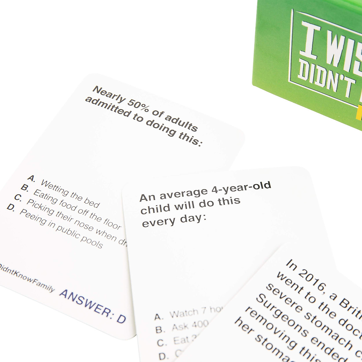I Wish I Didn't Know! Family Edition - The Gross & Funny Trivia Game You'll Never Forget - by What Do You Meme? Family