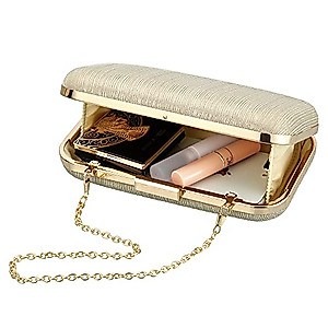 Savatano gold clutch,gold clutch purses for women evening wedding cocktail party evening bag shoulder crossbody handbag