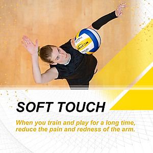 Senston Volleyball Official Size 5 - Waterproof Indoor/Outdoor Soft Volleyball for Beach Play, Game,Gym,Training