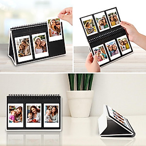 96 Pocket Mini Photo Album for Fujifilm Instax Mini 12 11 9 90 8 8+7s/ Fujifilm Instax SP 1/ Polaroid PIC-300P/ Polaroid Z2300/ LG PD 233/ LG PD 239/2x3 inch Name Card(White)