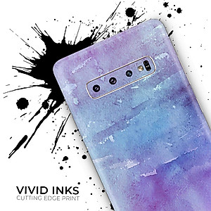 DesignSkinz Blotted Purple 896 Absorbed Watercolor Texture Protective Vinyl Decal Wrap Skin Cover Compatible with The Samsung Galaxy S20 (Screen Trim & Back Glass Skin)