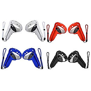 XIAOGE Controller Accessories for Oculus Quest 2 with Face Cover Combo, VR Headset Accessory Sweatproof Anti Collision