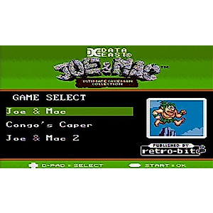 Retro-Bit Joe & Mac: Ultimate Caveman Collection SNES Cartridge - 3 Games in 1 - Super NES