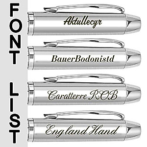 Aolun Personalized Pens,Custom Engraved Ballpoint Pen,Perfect for Birthday,Business,Party with Name, Slogan or Logo-Black Ink & 0.7mm…