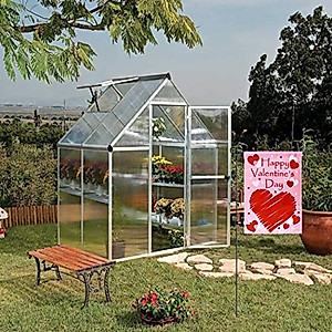 Uddiee Valentine's Day Garden Flag Decorative Valentine Day Heart Garden Flag for Valentine's Day Party Supplies