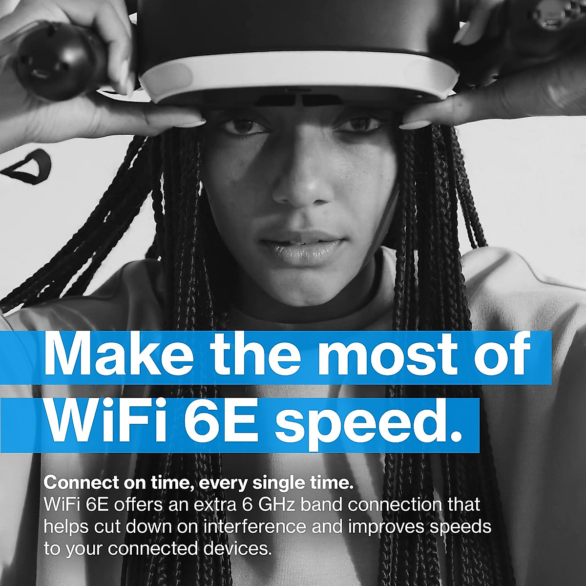 Linksys Velop Pro WiFi 6E Mesh Router - Cognitive Mesh with 6 GHz, 5.4 Gbps Speeds, 9000 sq. ft. Coverage, 200+ Devices - 3 Pack