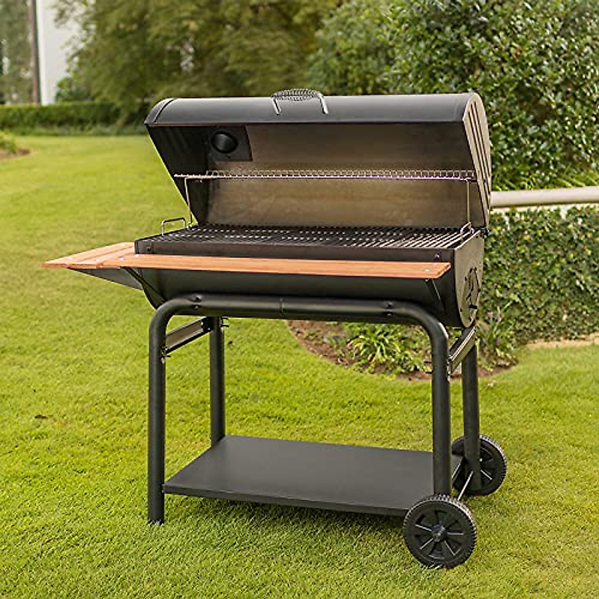 FIRELOOP Spring Heavy Handle with Mounting Bracket 6" BBQ Grill Wood Furnace Stove Smoker Perfect Replacement for Smokers