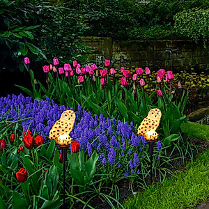 YUEFA Solar Garden Lights Outdoor, Solar neon Lights,2 Pack Solar Pineapple,for Garden Path，Patio Backyard and Outdoor Large Lawn Decoration