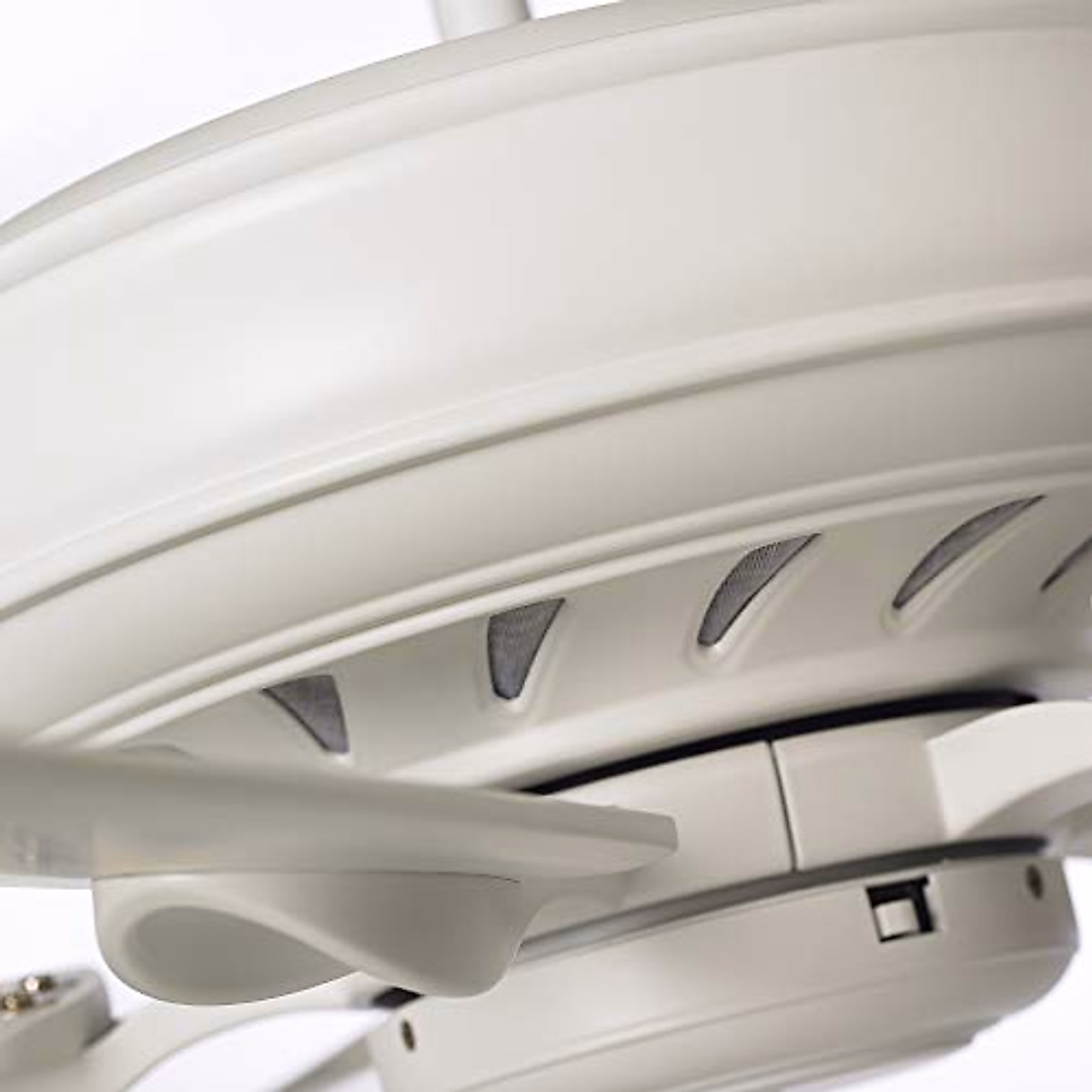 Luminance kathy ireland Home Penbrooke Eco Ceiling Fan with Premium Motor | Energy Star Fixture for Home Improvement with 6-Speed Wall Control | Blades Sold Separately, Satin White