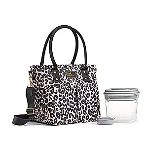 Fit+Fresh Summerton Insulated Lunch Bag women love as Lunchbox, Lunch Tote - Cute Small Lunch Box For Women, men,lunch boxes, adult lunch, Feline Fine