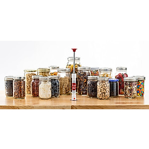 Pump-N-Seal + Mason Jar Attachment Food Vacuum Sealer System - vacuum seal mason jars, recycled jars, ordinary freezer bags, vacuum bags, bowls, and more
