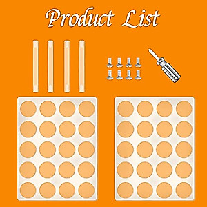 Vinyl Roll Storage 40-Holes Vinyl Storage Rack for Craft Room Vinyl Roll Holder for up to 40 Vinyl Rolls, Acrylic Material (2-Pack)