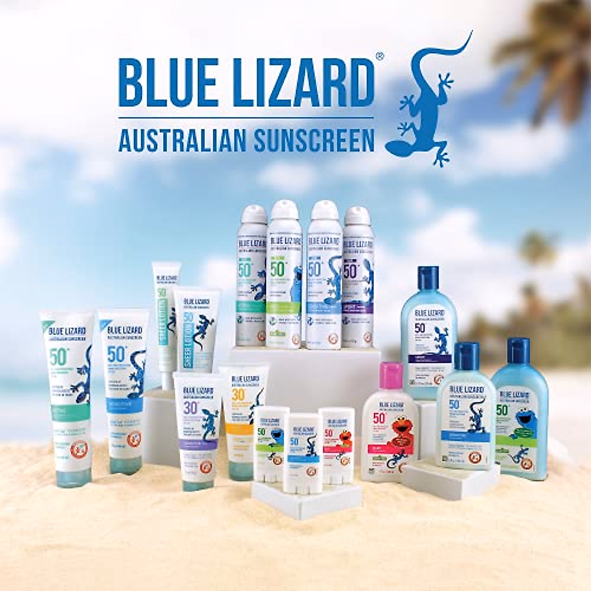 BLUE LIZARD Active Mineral Sunscreen with Zinc Oxide/SPF 30+, Unscented, 8.75 Fl Oz