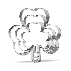 Clover Cookie Cutter Set - 3 Piece - Stainless Steel