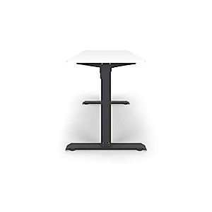 HON Basyx BSXHW2460 Height Adjustable Desk, 24 x 60, White