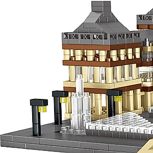 TzFioy Paris Louvre Museum Building Blocks Set (3377Pcs) Famous World Architecture Educational Toys Micro Bricks for Kids Adults