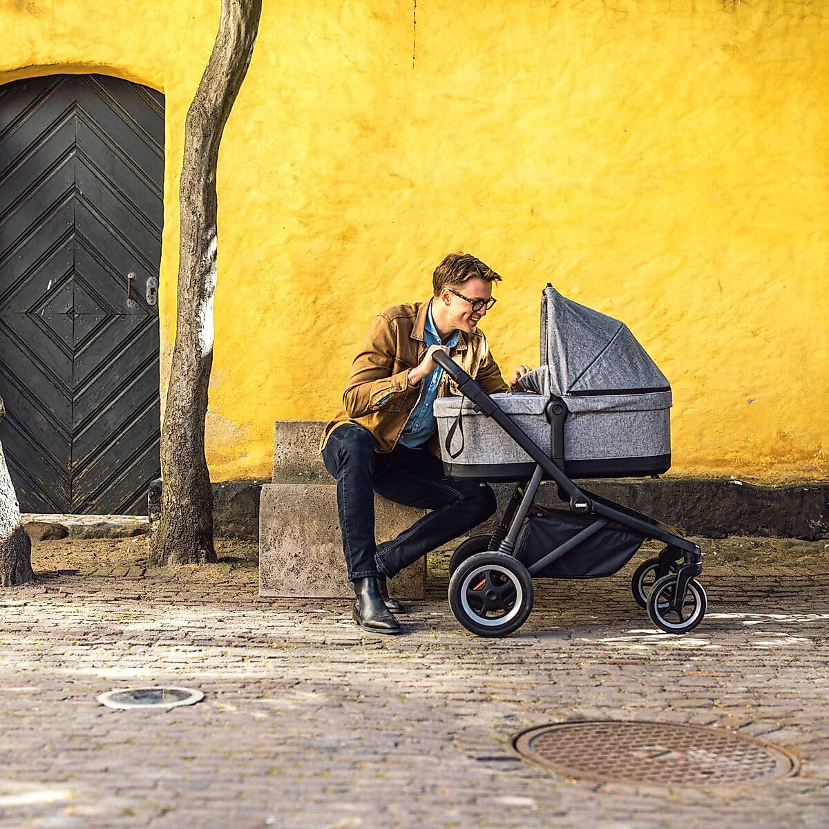 Thule Sleek Bassinet, Grey Melange