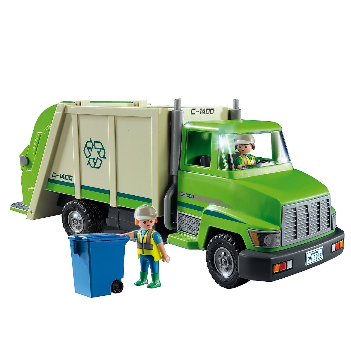 Playmobil Green Recycling Truck Playset