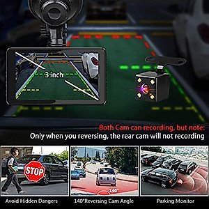 Dash Camera for Cars, Super Night Vision Dash Cam Front and Rear with 32G SD Card, 1080P FHD DVR Car Dashboard Camera with G-Sensor, WDR, Parking Monitor, Loop Recording, Motion Detection 【2023】