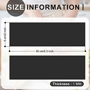 Tinlade 2 Pcs G10 Knife Handle Spacer Material 6.3 x 2 x 0.04 Inches G10 Sheet Knife Handle Liners for Knife Scales Slabs Making Supplies (Black)