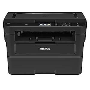 Brother HL-L2395DWA All-in-One Wireless Monochrome Laser Printer with Scanner and Copier for Home Office, White - 36 ppm, 2400 x 600 dpi, 250-sheet, Auto Duplex Printing, NFC, Hi-Speed USB