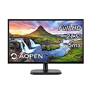 AOPEN 22CV1Q bi 21.5" Full HD (1920 x 1080) VA Monitor for Work or Home (1 x HDMI & VGA Port) (Renewed)