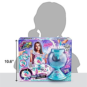 So Slime DIY Magical Slime Potion Maker Cauldron; Make your own Slime Potions; Mist and Light Effects; Makes 10 Slimes; Just add Water; Fill Mini Potion Bottles to Wear or Share; Discover your Fortune