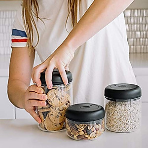 Fellow Clear Glass Atmos Bundle - Bundle of 3 Clear Glass Atmos Vacuum Canisters in 1.2 L, 0.7 L, 0.4 L Sizes