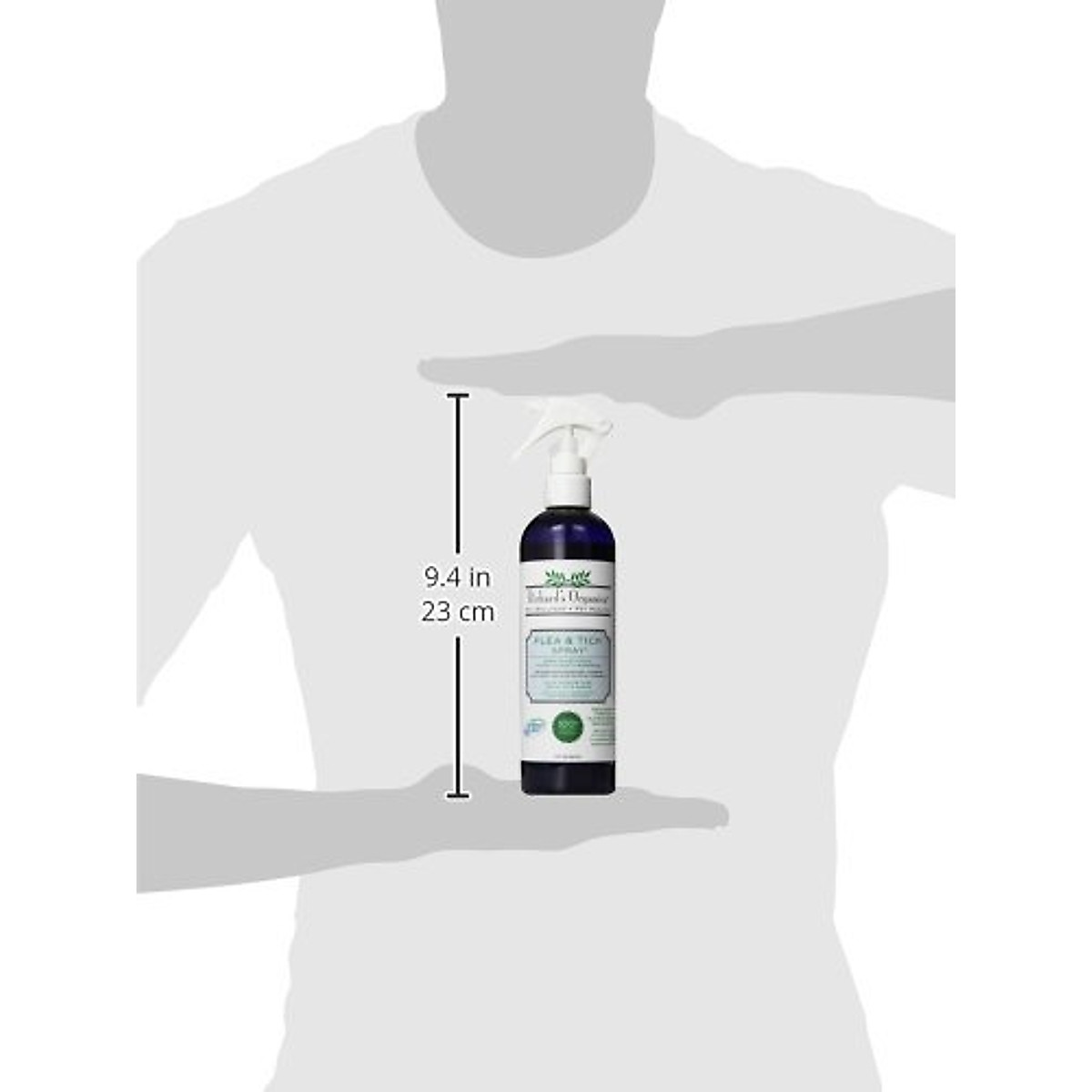 Richard’s Organics Gentle Flea and Tick Spray for Dogs –100% Natural Actives Kills Fleas, Ticks, Repels Mosquitos for Up to 4 Weeks – No Harsh Chemicals, Safe for Use Around Children (12 oz)