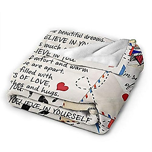 Fleece Blanket to My Daughter from Mom Dad You are My Sunshine Blanket Ultra-Soft Micro Light Weight Warm Bed Throw Blanket (to My Daughter, 80"x60")